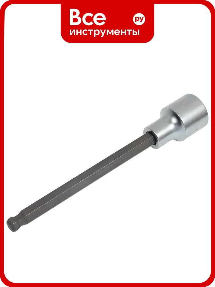 Головка торцевая с шестигранной вставкой HEX 8 мм, L=140 мм, 1/2DR" TOPTUL BCSA1608
