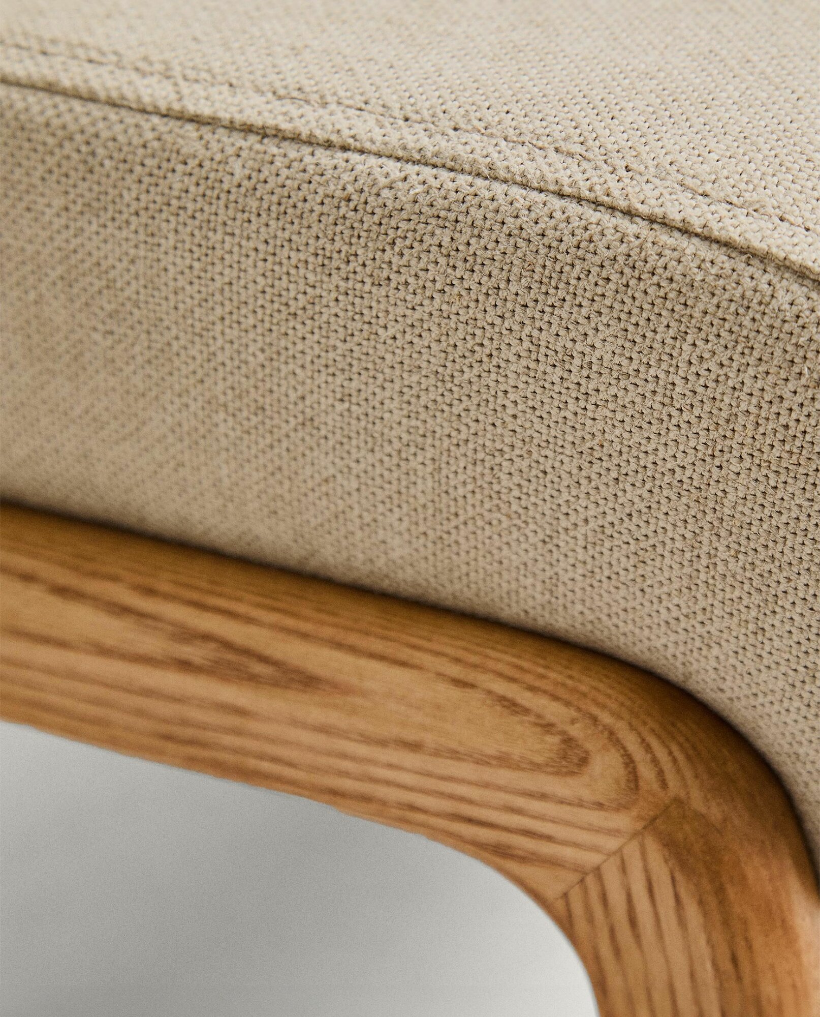 ZARA HOME Пуф, Лён, 64х35х35 см-