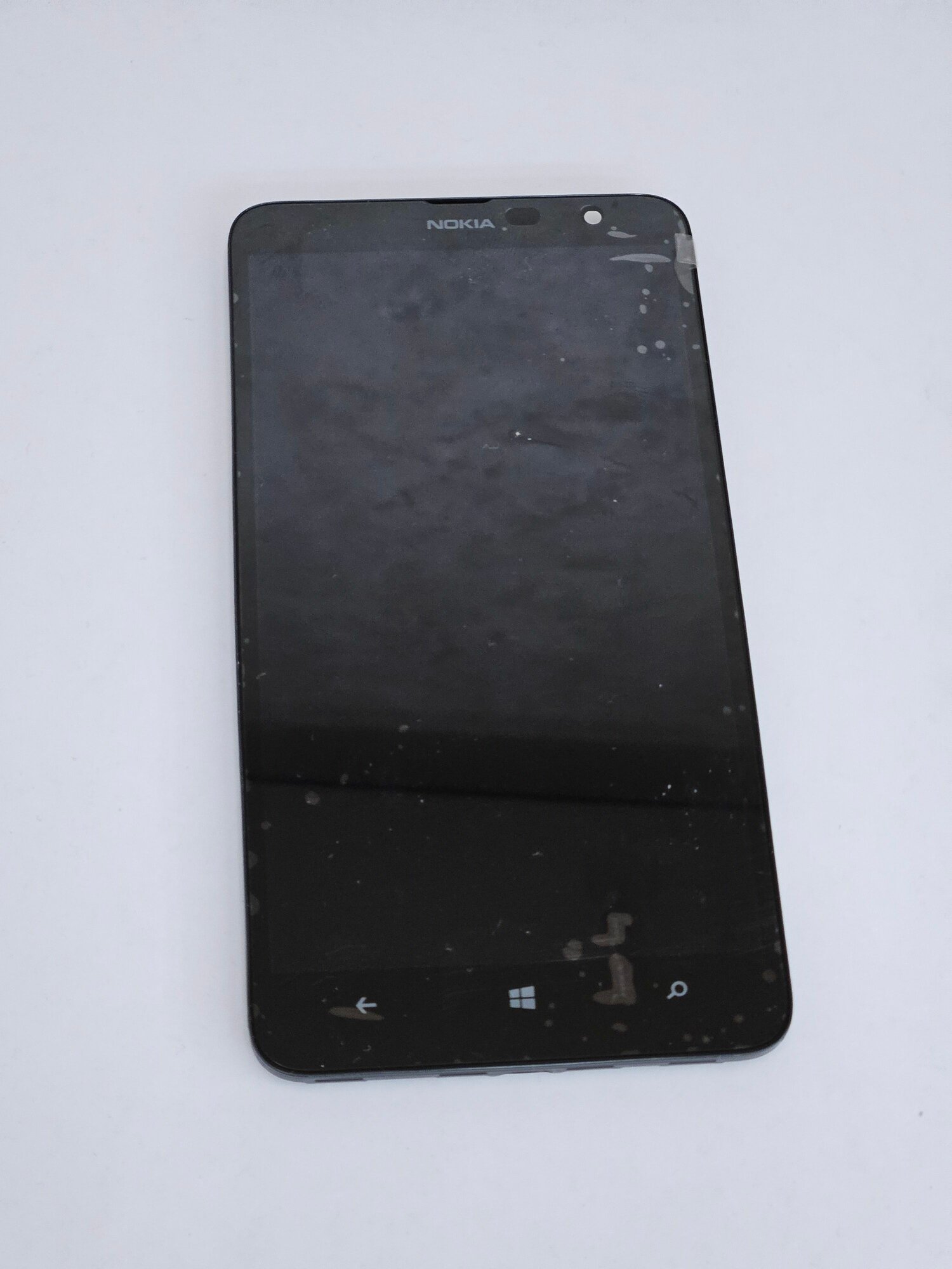 Дисплей в сборе с тачскрином, рамкой крепления и динамиком для Nokia Lumia 1320 (цвет - black) orig, p/n: 8003288