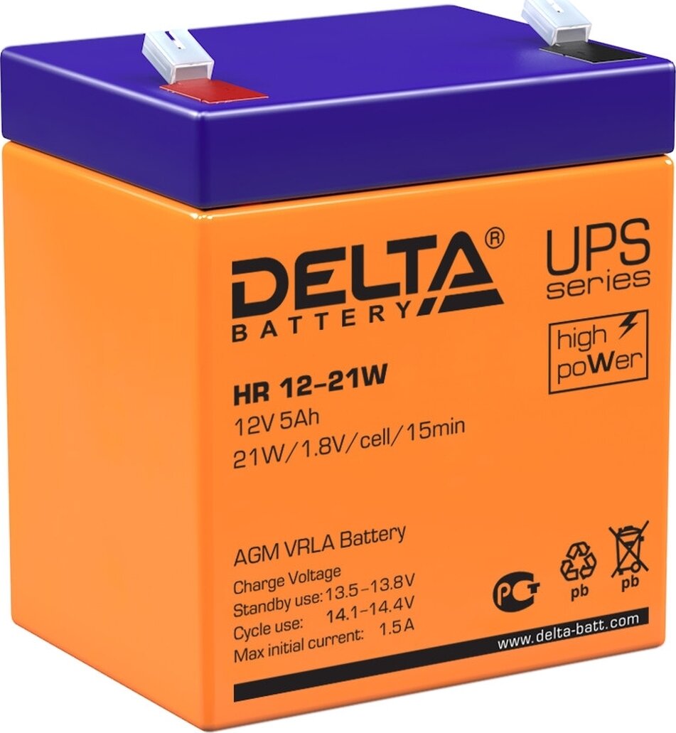 Аккумулятор для ИБП Delta HR 12-21 W