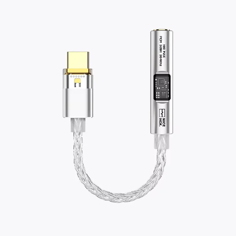 NICEHCK NK1 MAX адаптер Type-C 3.5 мм Pale Silver
