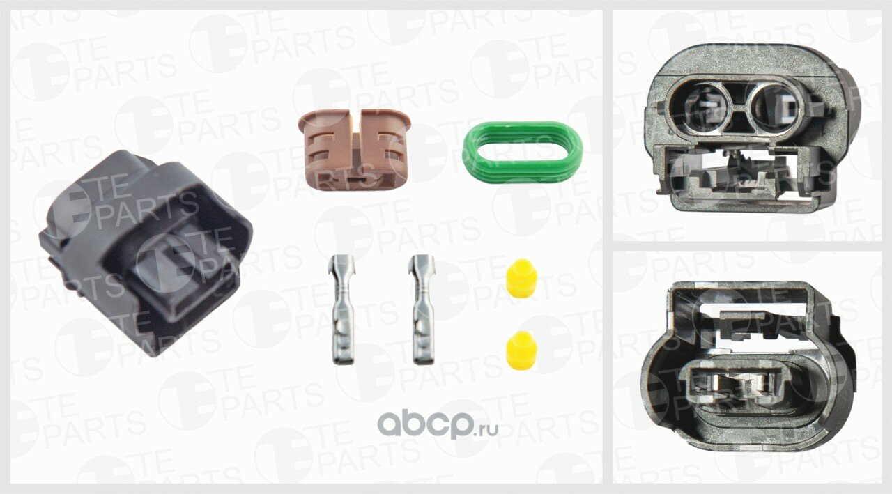 Разъём лампы HB4 (9006) (комплектация: 2-pin, 2 уплотнения, фиксатор, уплотнение) TE PARTS 7741155