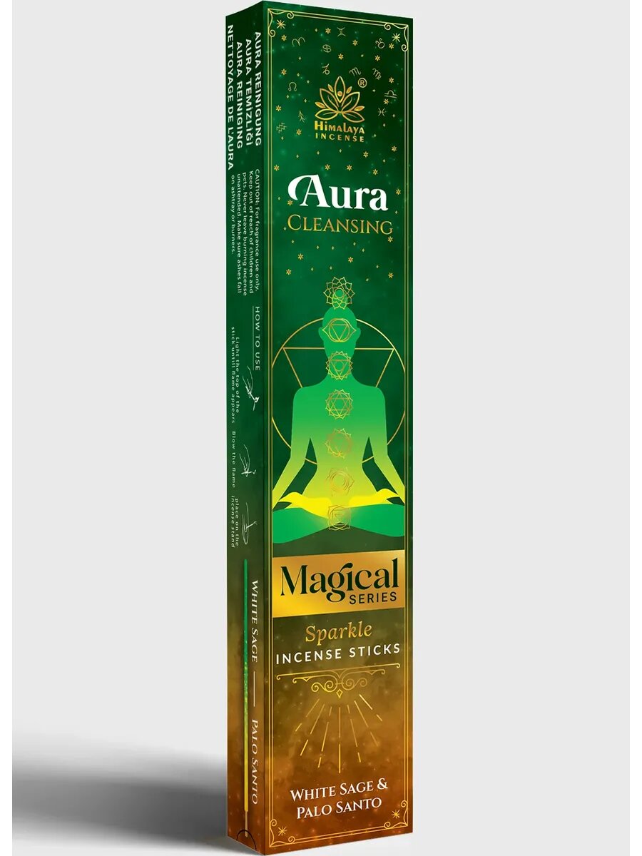 Аромапалочки Очищение Ауры Хималая Магическая, Aura Cleansing Himalaya Magical, 2 кор.
