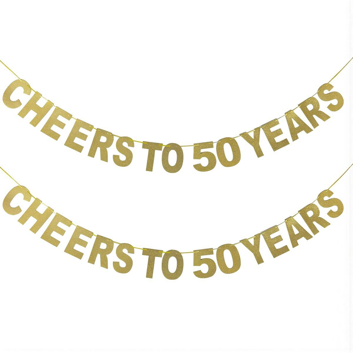 Баннер лента Cheers to 30 Years золотой глиттер для декора дня рождения 30 лет вечеринки праздничный декор для интерьера дома кафе, CHEERS TO 50 YEARS