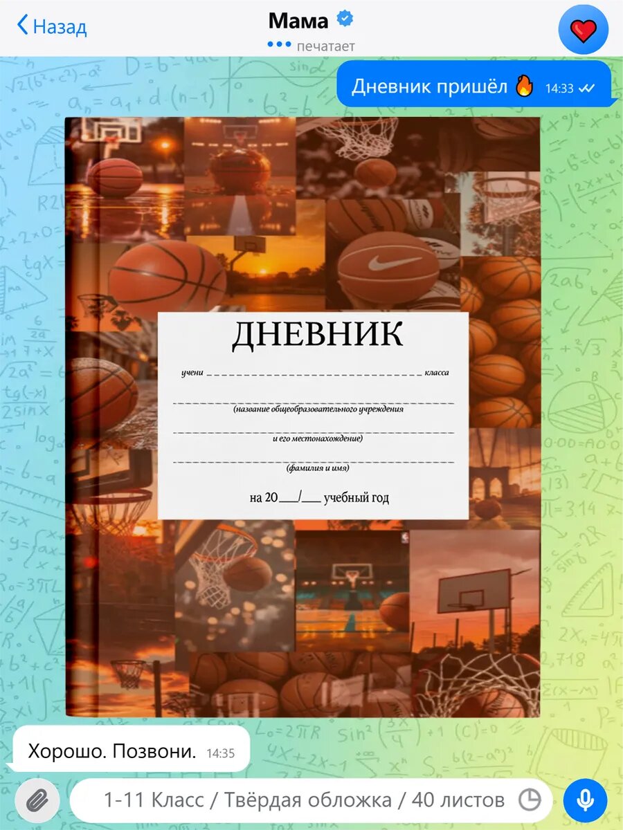 Школьный дневник с принтом y2k pinterest