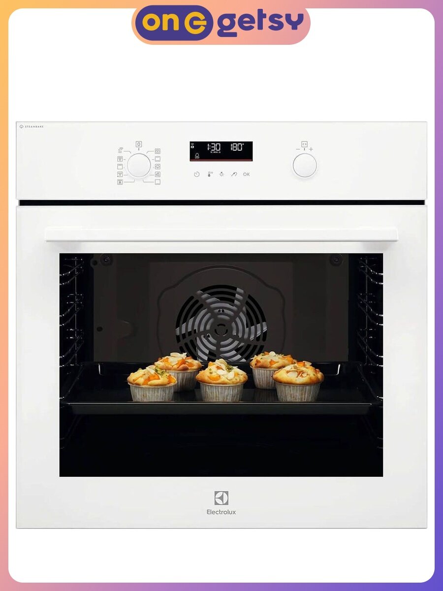 Духовой шкаф электрический ELECTROLUX EOD6F77WV, 59.5 см, 72 л, 9 режимов, гриль и конвекция, каталитическая очистка, белый