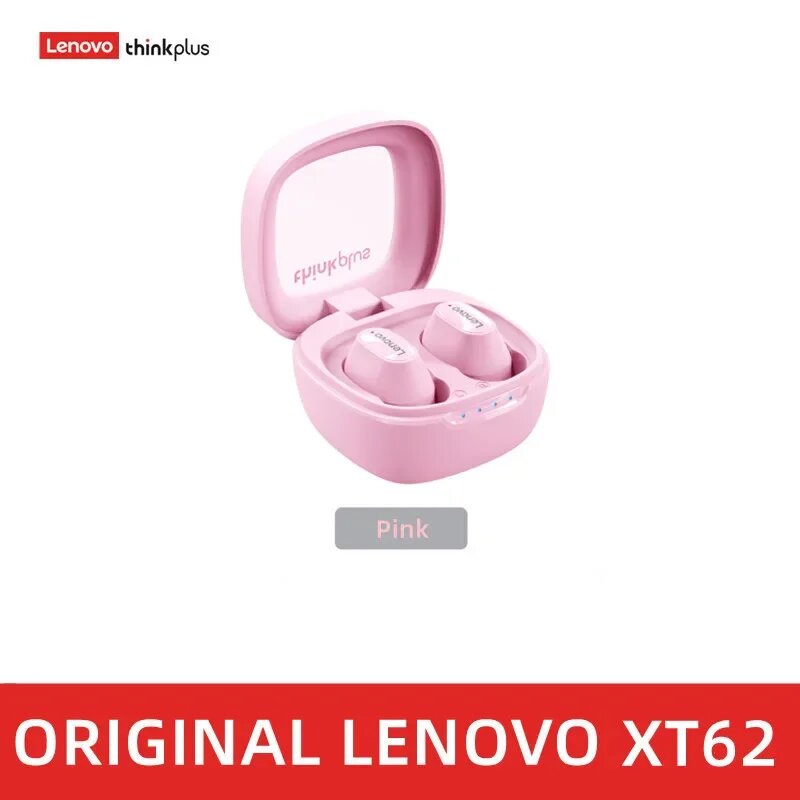 Lenovo XT62 Розовые беспроводные наушники