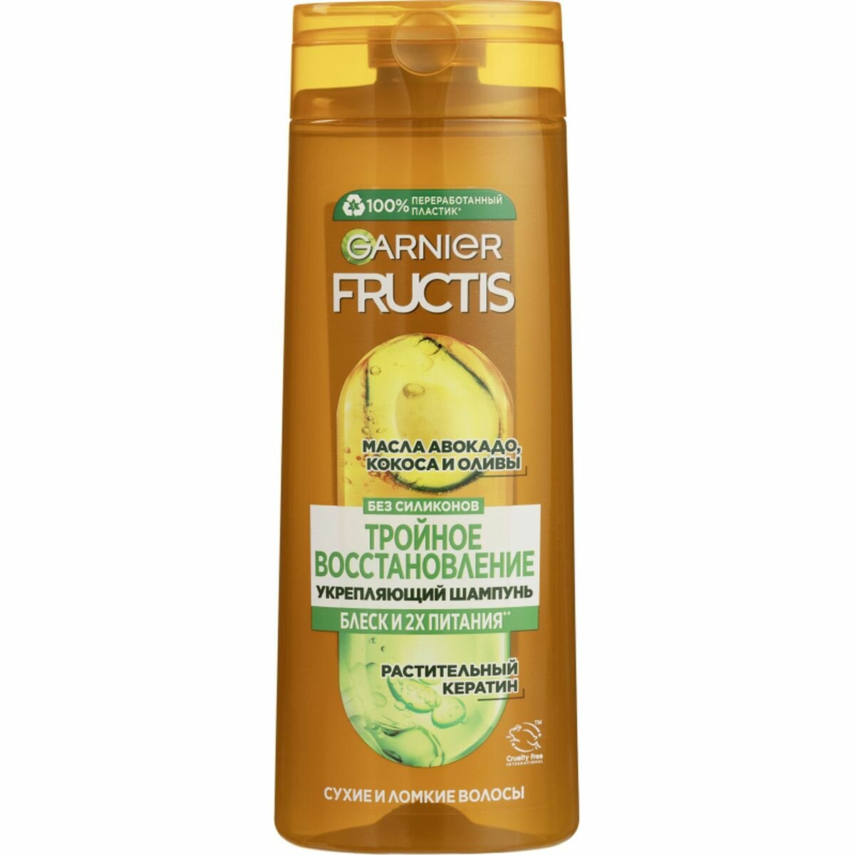 Шампунь Garnier Fructis Тройное Восстановление для повреждённых волос 400мл (1974130)