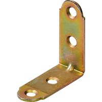 Уголок мебельный KWZ 25x25x17x1.5 желтый цинк - 10 шт.