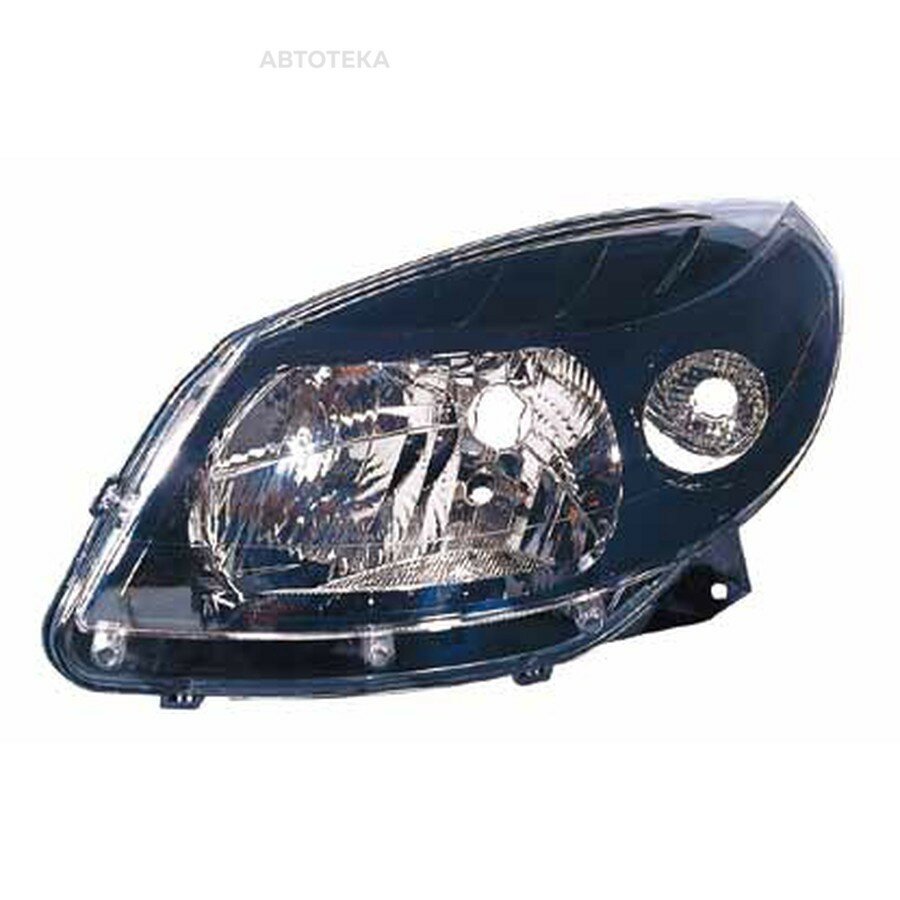 Фара RENAULT SANDERO SANDERO STEPWAY 10-14 LH черная DEPO 5511170LLDEM2