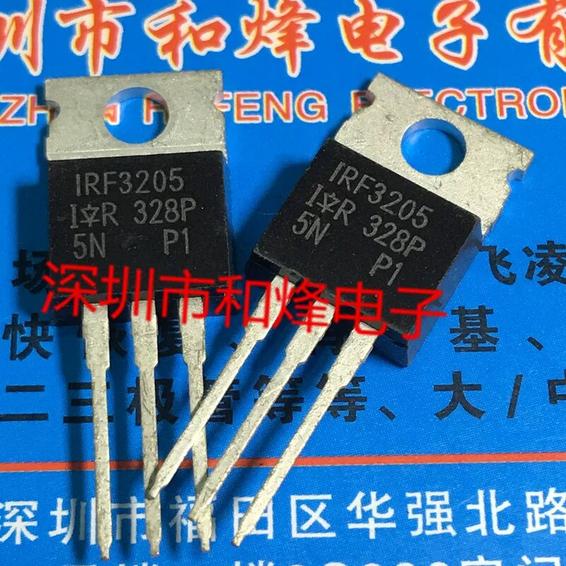 IRF3205, IRF1010E, IRF2807, IRFZ48N, IRFB3207, IRF1018E,5шт./лот, Транзистор MOSFET TO‑220 N‑канал, силовой ключ для инверторов и блоков питания