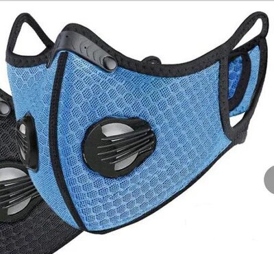 Дышащая маска PM2.5 Unisex Синий