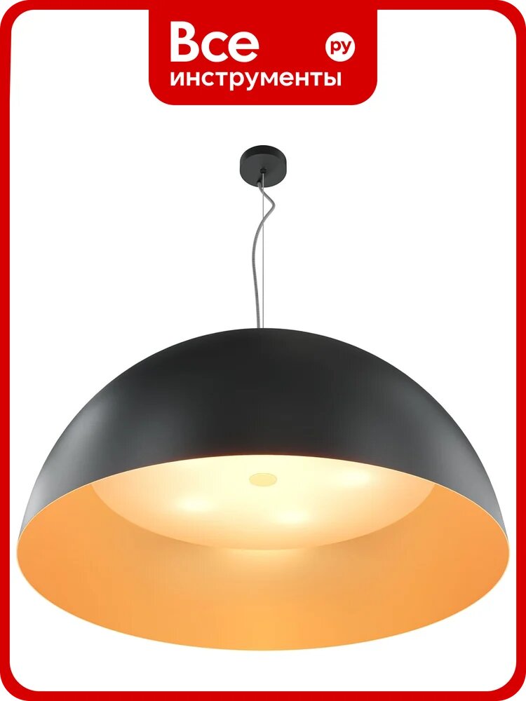 Подвесной светильник MAYTONI dome 5хe27x60w металл черный с золотом MOD169PL-05GB1