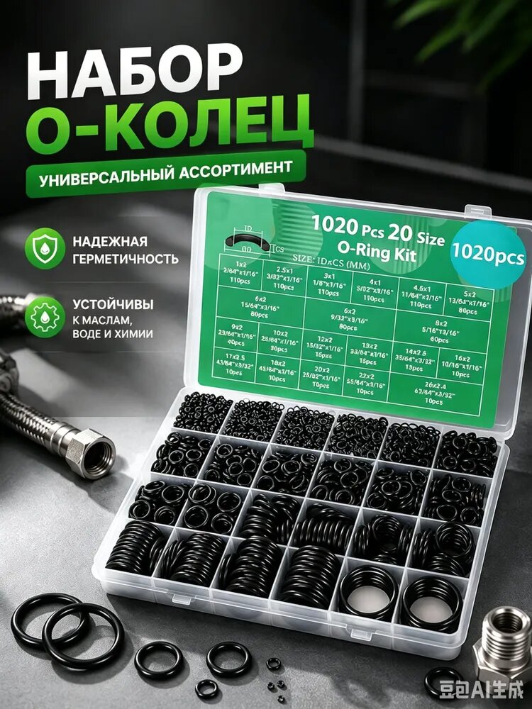 Кольцо уплотнительное автомобильное, Ремень ГУР, арт. 12V, 1000 шт.