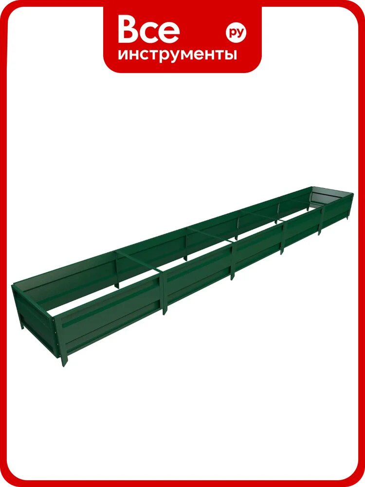 Сборная грядка Delta-Park GU 0.7х5 м, зеленая 30011_GU705Gr