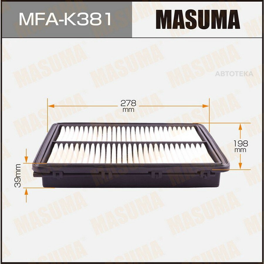 Фильтр воздушный HYUNDAI SONATA 14- MASUMA MFAK381