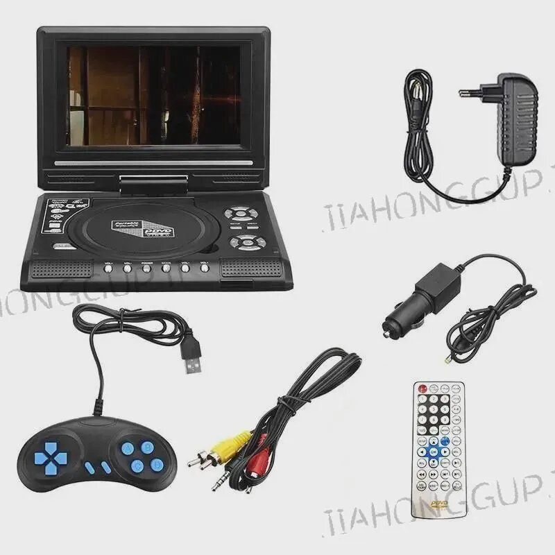 7,8 дюймовый портативный домашний автомобильный DVD-плеер VCD CD MP3 HD DVD-плеер-g