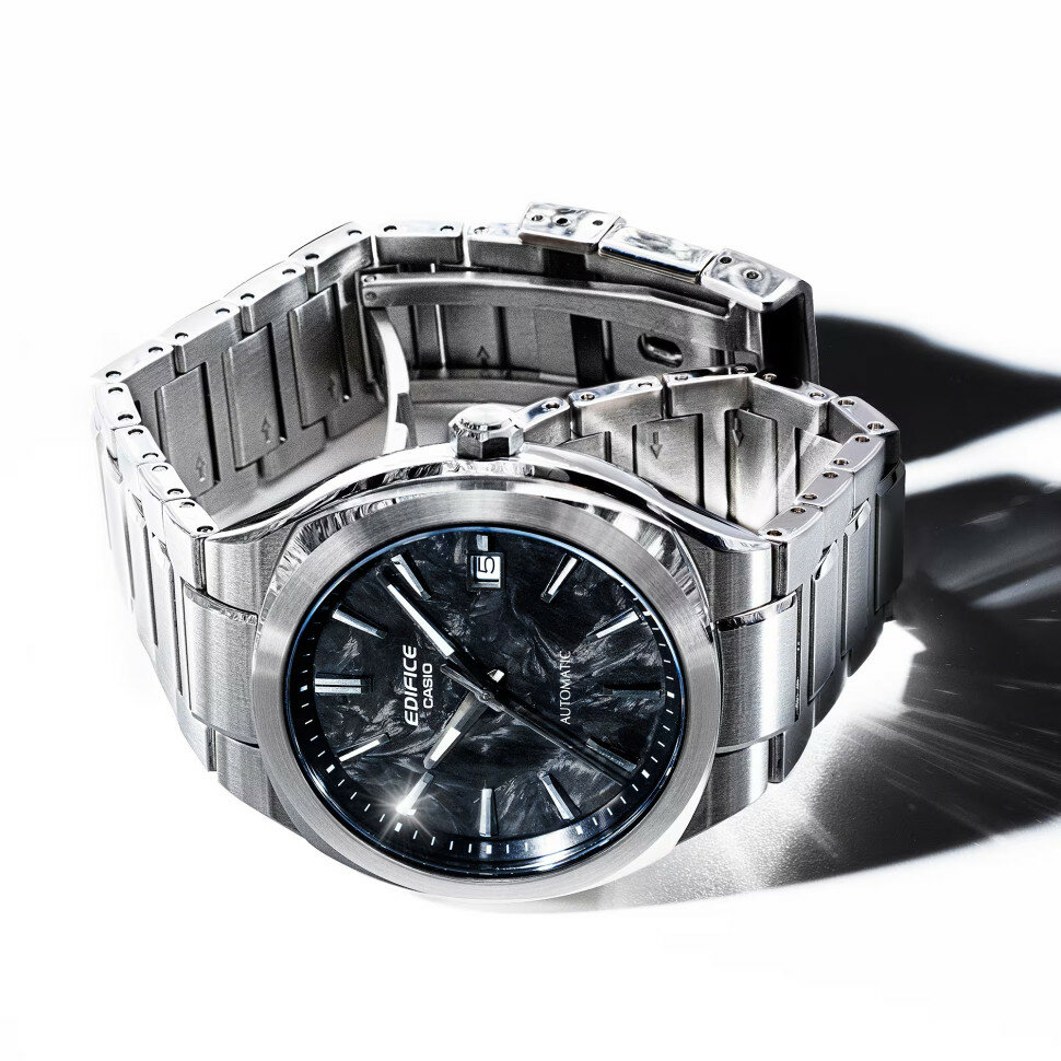 Наручные часы CASIO Edifice, серебряный, черный — фото 1