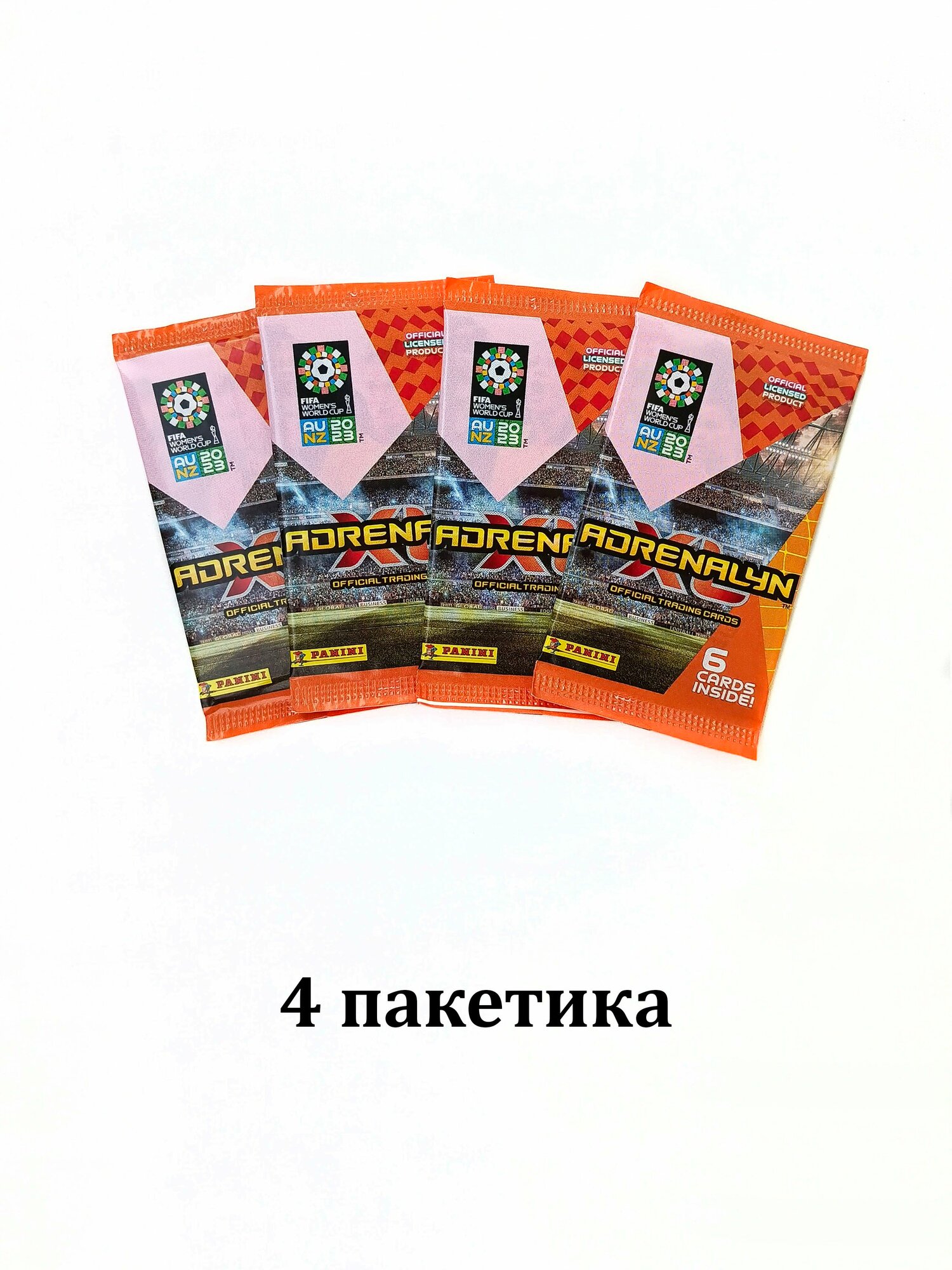 Набор карточек Adrenalyn XL Women World Cup 2023 - 4 пакетика