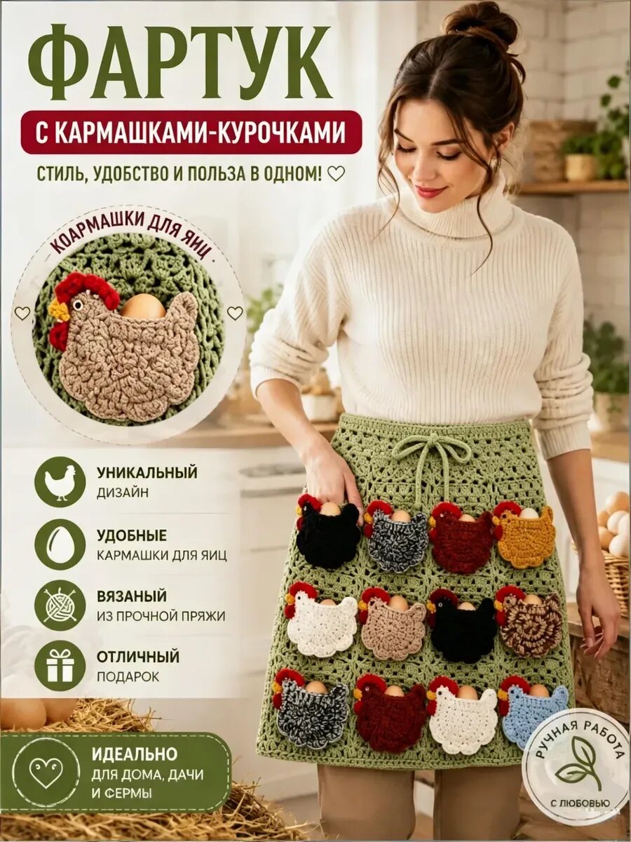 Фартук для сбора яиц egg collecting apron