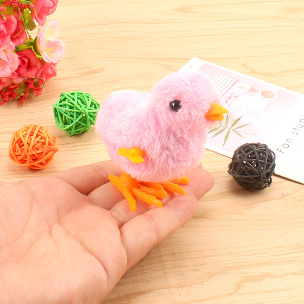 15 Шт Креативные Игрушки Прыгающие Курицы Из Плюша Размер 8X6Cm Симпатичные Игрушки Для Развлечений И Обучения