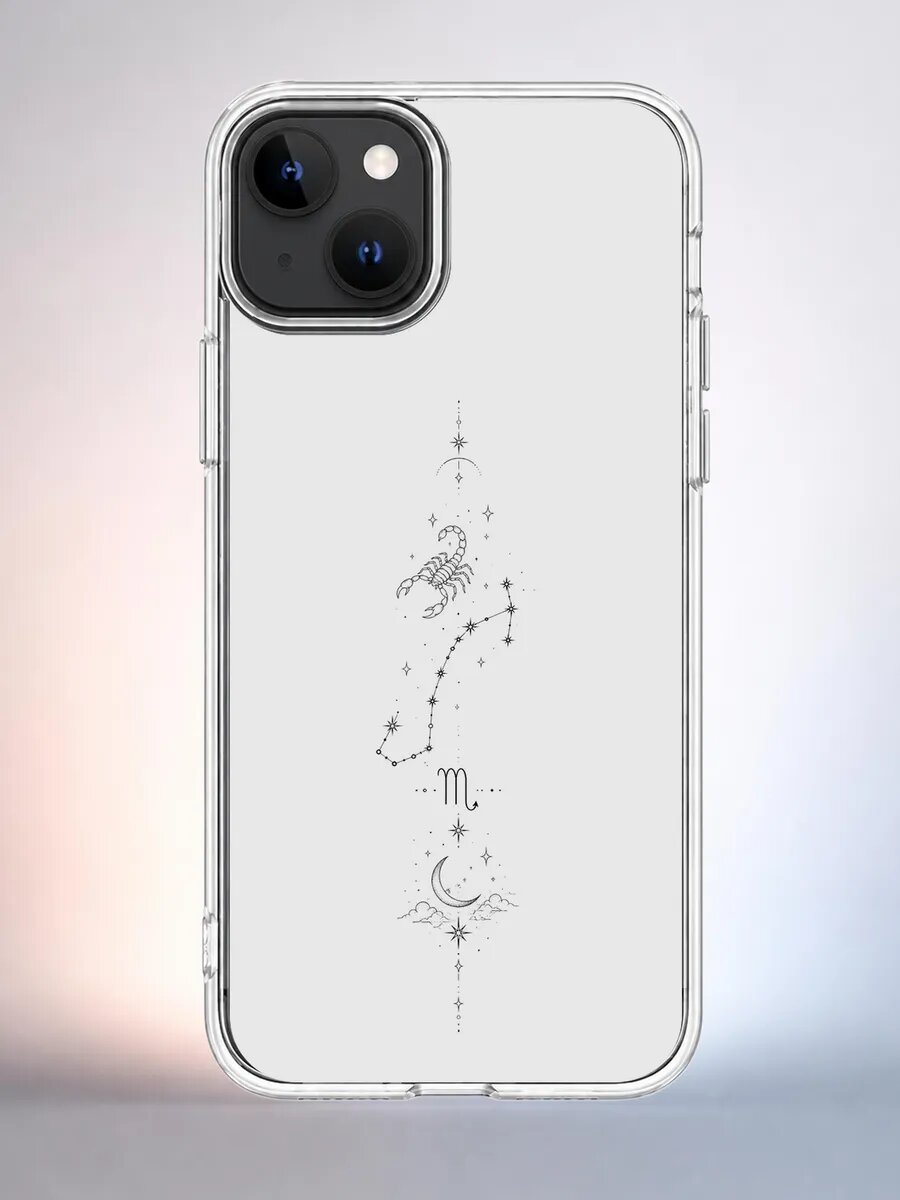 Чехол iPhone 13 скорпион созвездие силиконовый