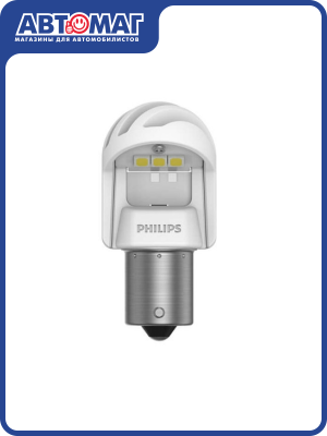 Лампы автомобильные светодиодные PHILIPS P21 LED white 11498 XUW X2, PHILIPS-11498XUWX2
