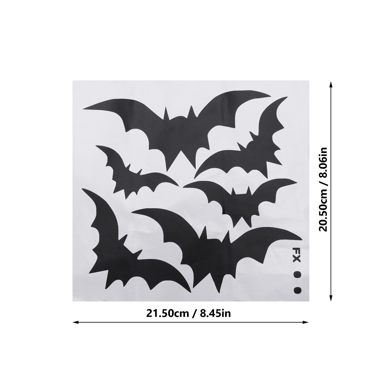 4 Листа Наклеек Для Декора Стен Привидения Бат Декор Halloween 21.5X20.5Cm