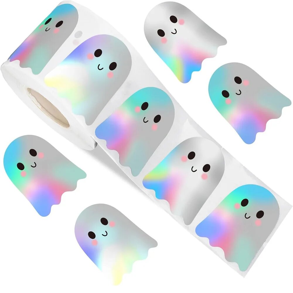 Наклейки привидения, 500 шт, цвет Ghost