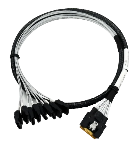 LRSF54ST(8i)-1M LR-Link Кабель/ SlimSAS SFF-8654 x8 ST to 8*SATA 1m