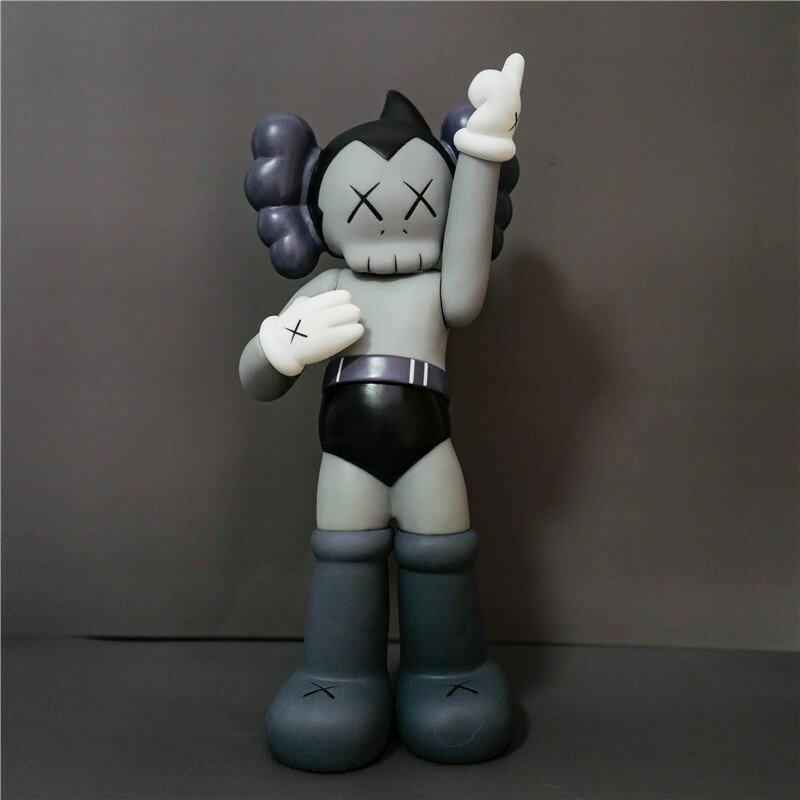 Фигурка KAWS Частичная Анатомия Трендовая Статуэтка Игрушка Цвет：37см Амуму Уверенный Серый [в коробке]