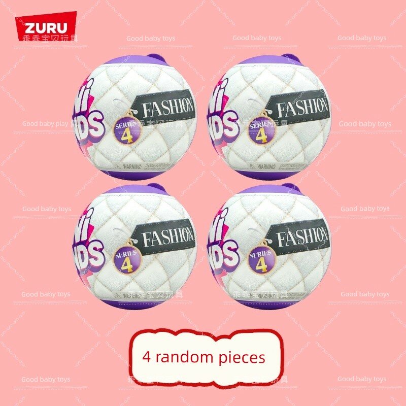 ZURU Mini Ball 4-е поколение Случайные 4 шарика Набор аксессуаров для кукол для девочек Игровой набор