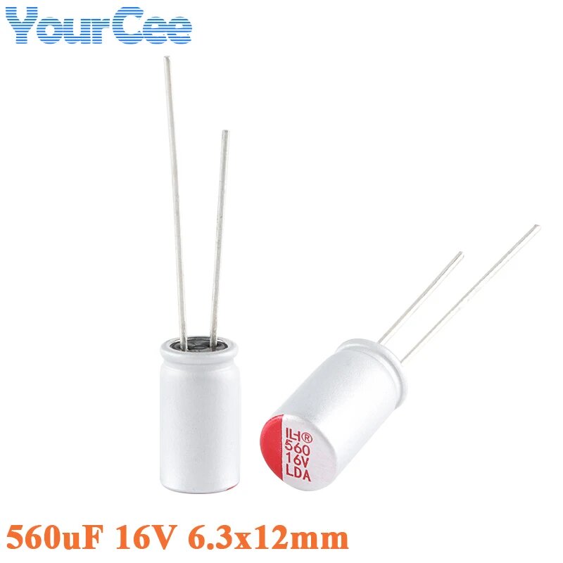 Конденсатор электролитический 560uF 16V 6.3x12mm (10шт)