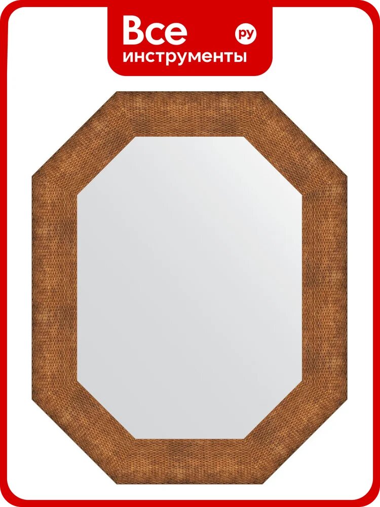 Зеркало EVOFORM в багетной раме - медная кольчуга 88 mm (61x76 cm) 7294