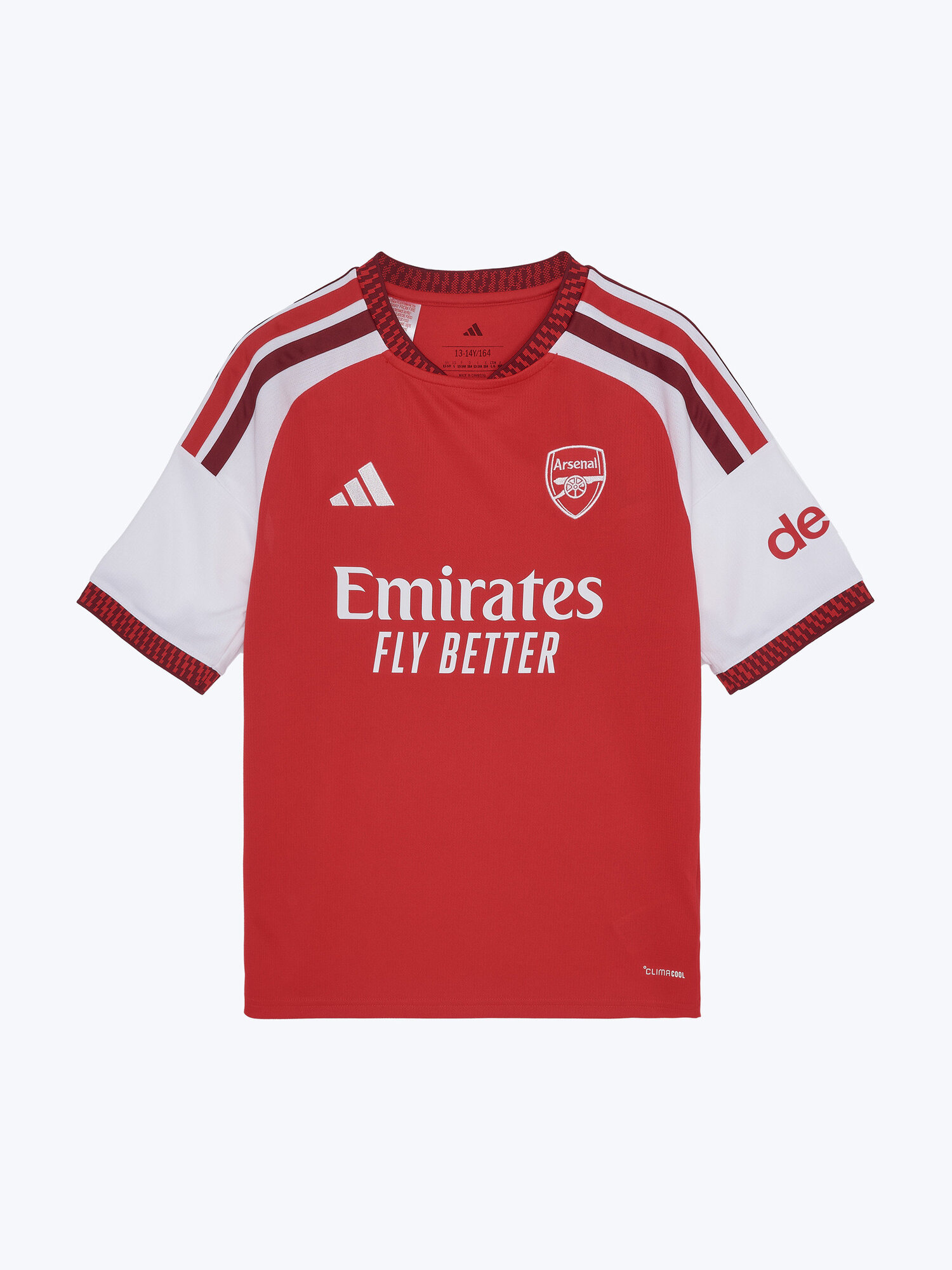 Футболка спортивная adidas Arsenal сезон 2026/27 домашняя подростковая