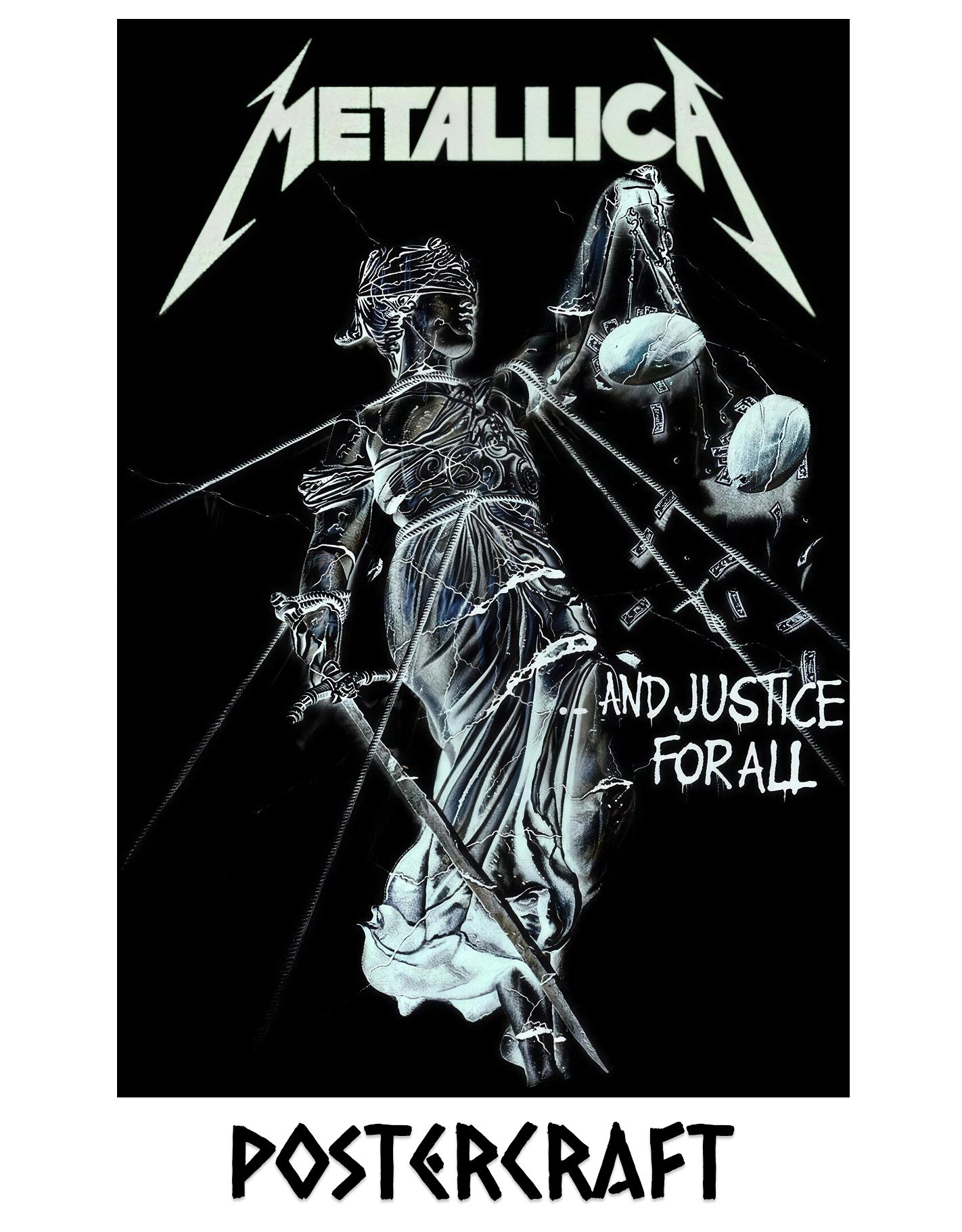 Постер Музыка "And Justice For All" (Metallica), А3, глянц 42х29.7см