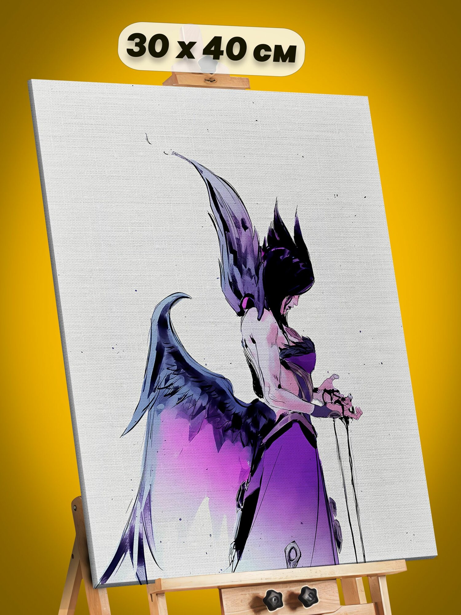 Картина на стену League Of Legends Игра Моргана 30x40