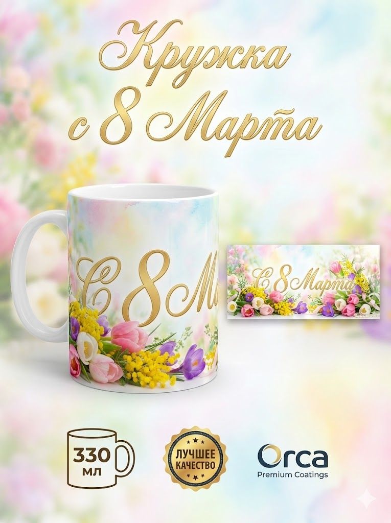 Кружка С 8 Марта