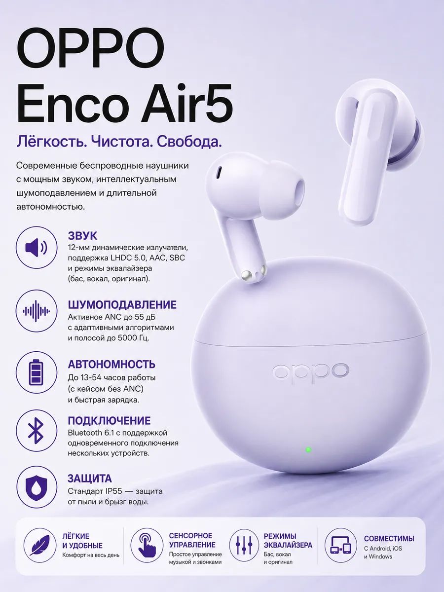 Беспроводные наушники Enco Air5 TWS