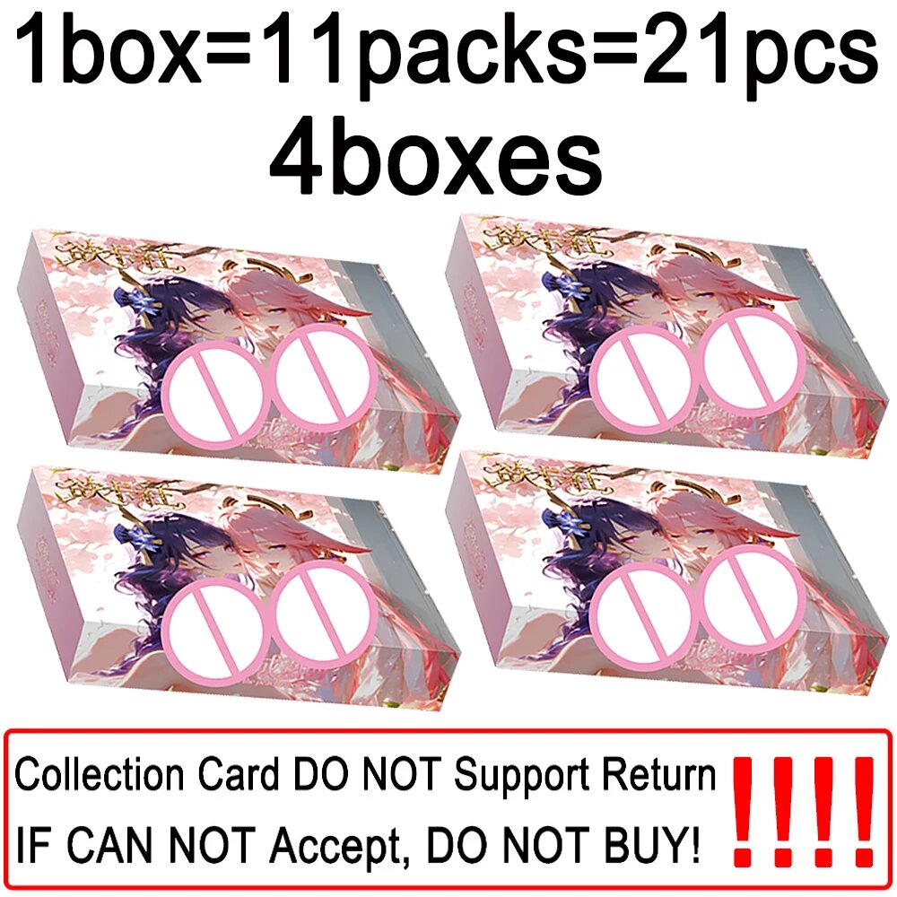 Коллекционная карточка «Когда персик созревает» Kochou Shinobu Haruno Sakura 4 Boxes