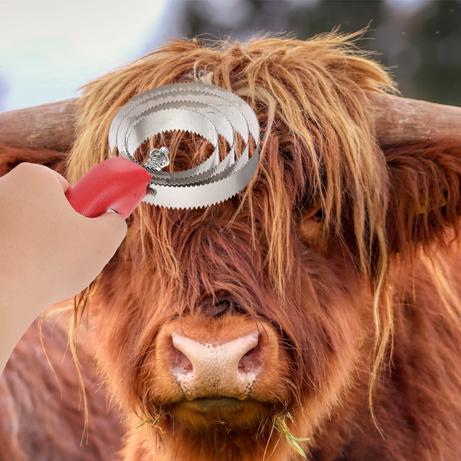 Щетка Для Ухода За Лошадьми С Двусторонним Дизайном Из Нержавеющей Стали 23.00X10.30X5.00Cm