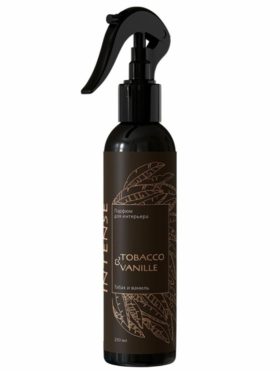 Clean&Green Парфюмированный Ароматизатор воздуха Intense Tobacco&vanille Табак и ваниль 250мл триггер