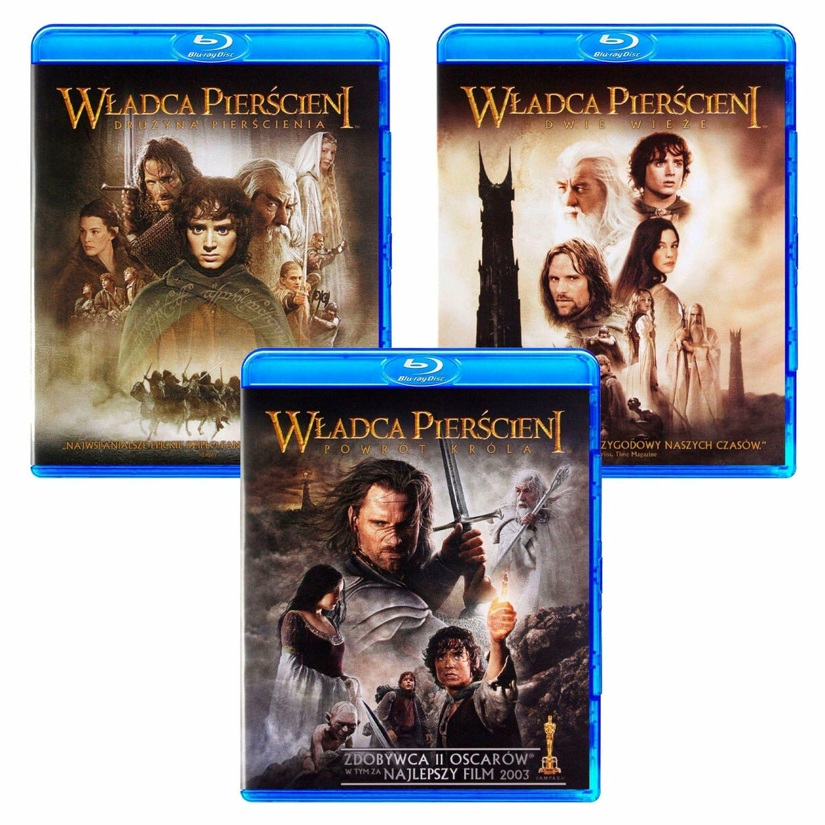 Властелин колец. Трилогия Питера Джексона. Blu-ray. Фильмы 2001-2003 г. Экранизация, фэнтези, приключения, драма.