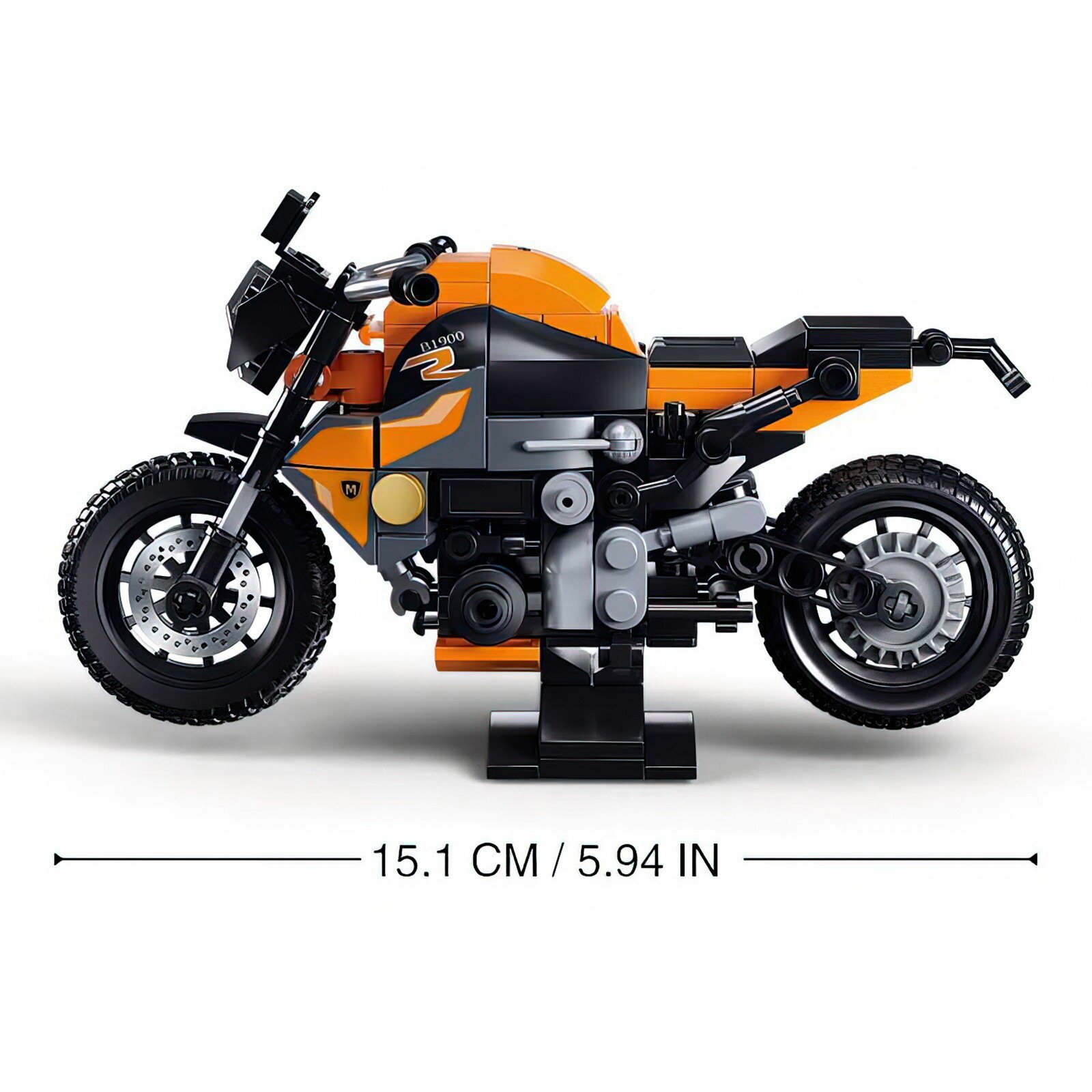 Конструктор мотоцикл Модельки, 196 деталей, 6+, вид транспорта: мотоцикл — фото 1