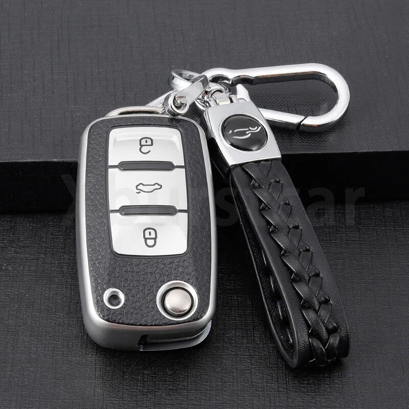 Для VW Volkswagen Golf 4 5 6 MK4 Amarok Polo Bora Jetta Altea Alhambra Passat 3button silver set