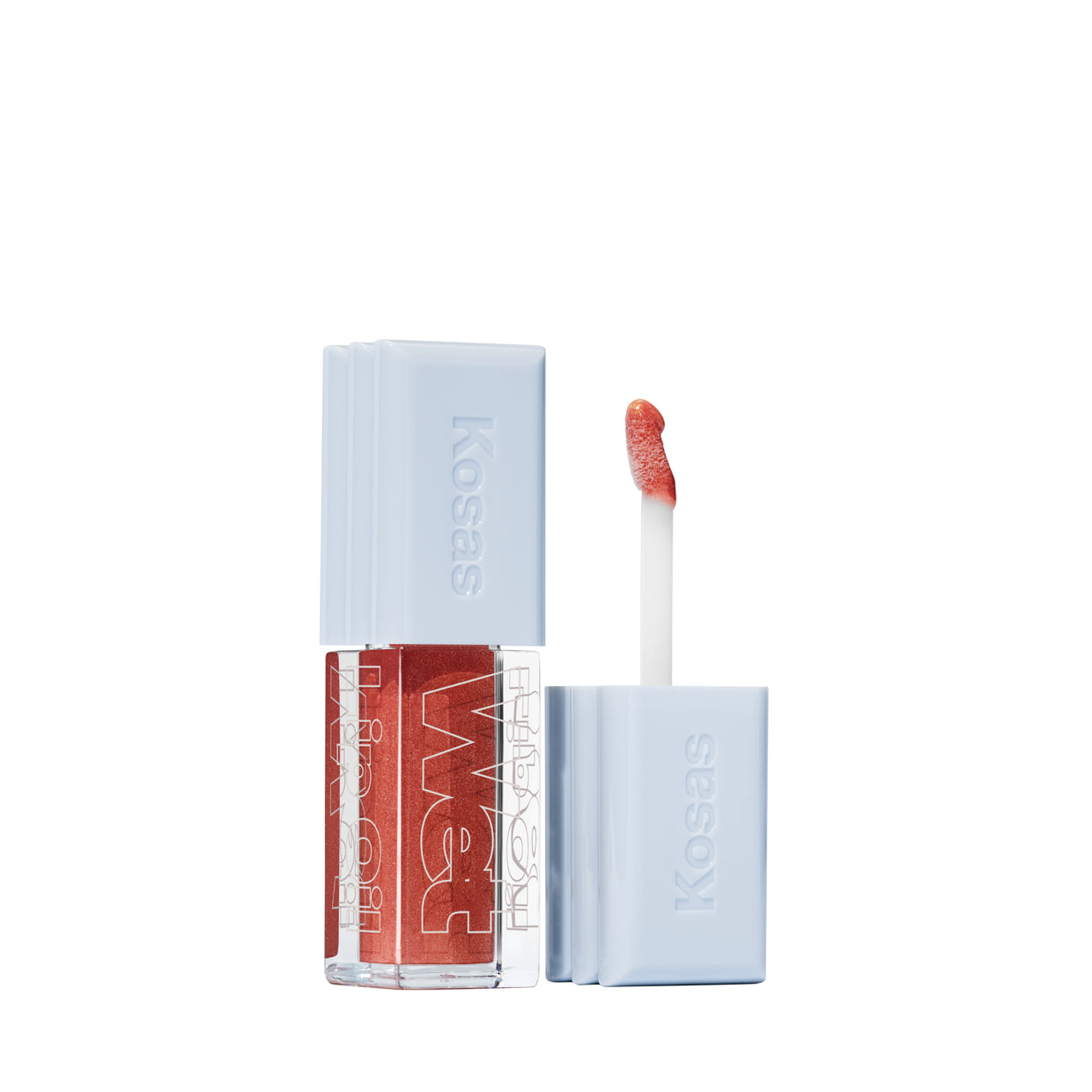 Kosas Влажное масло для губ Wet Lip Oil обогащенное пептидами 4,6 мл оттенок Dip