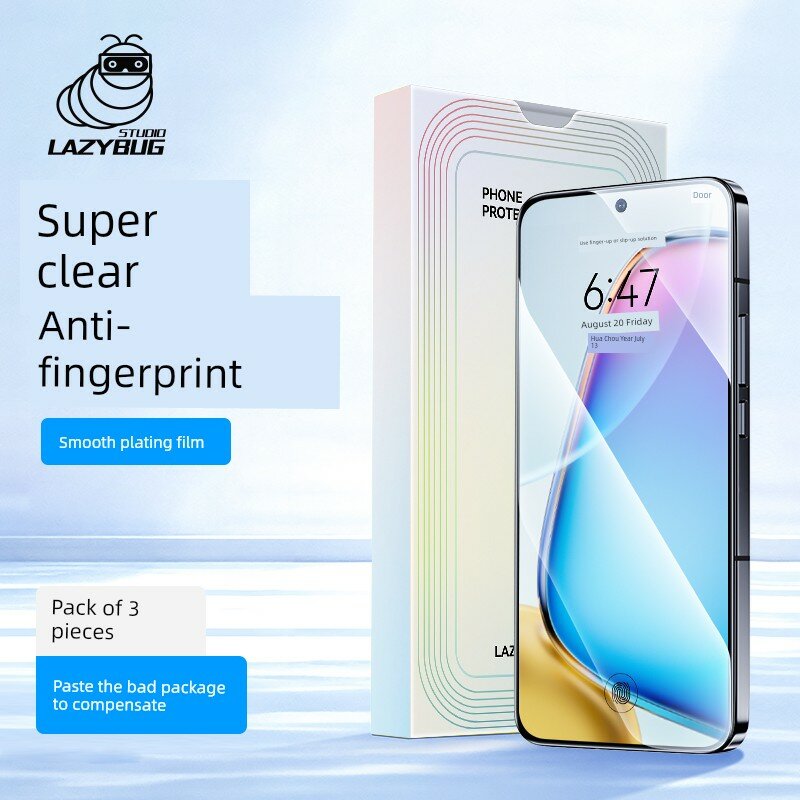 Vivo Y200 GT HD стеклянный экран защитный, набор из 3 шт, анти-отпечатки, противоударный, без белых краев
