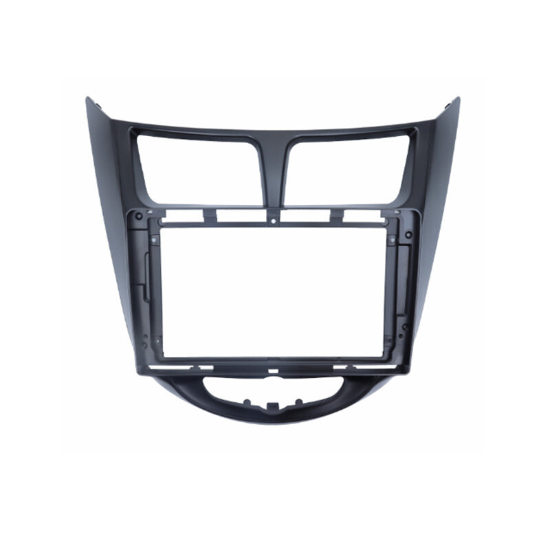 Рамка центральной консоли и монтажный комплект под магнитолу DVD GPS MP5 10.1 дюйма, пластик, для автомобилей 2011–2016 гг, серебристый