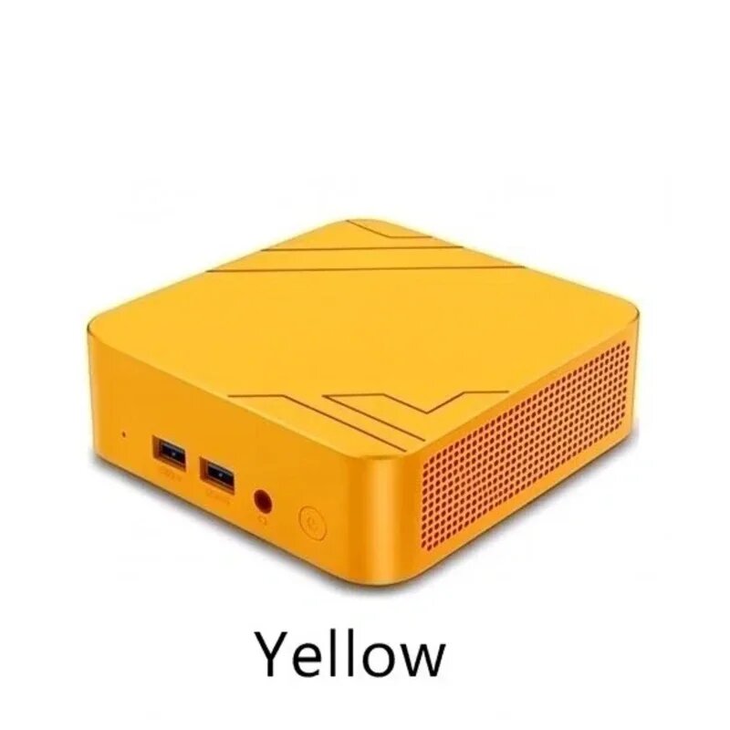 Мини-ПК Intel Core i9 10980HK 16 ГБ 1/2 ТБ SSD WiFi6 Желтый, 16GB 128GB, Yellow