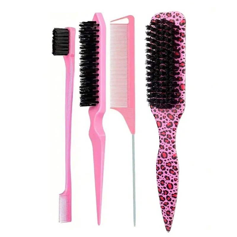 Расческа для укладки волос BRUSH 1PCS/4PCS Розовый, KIT C